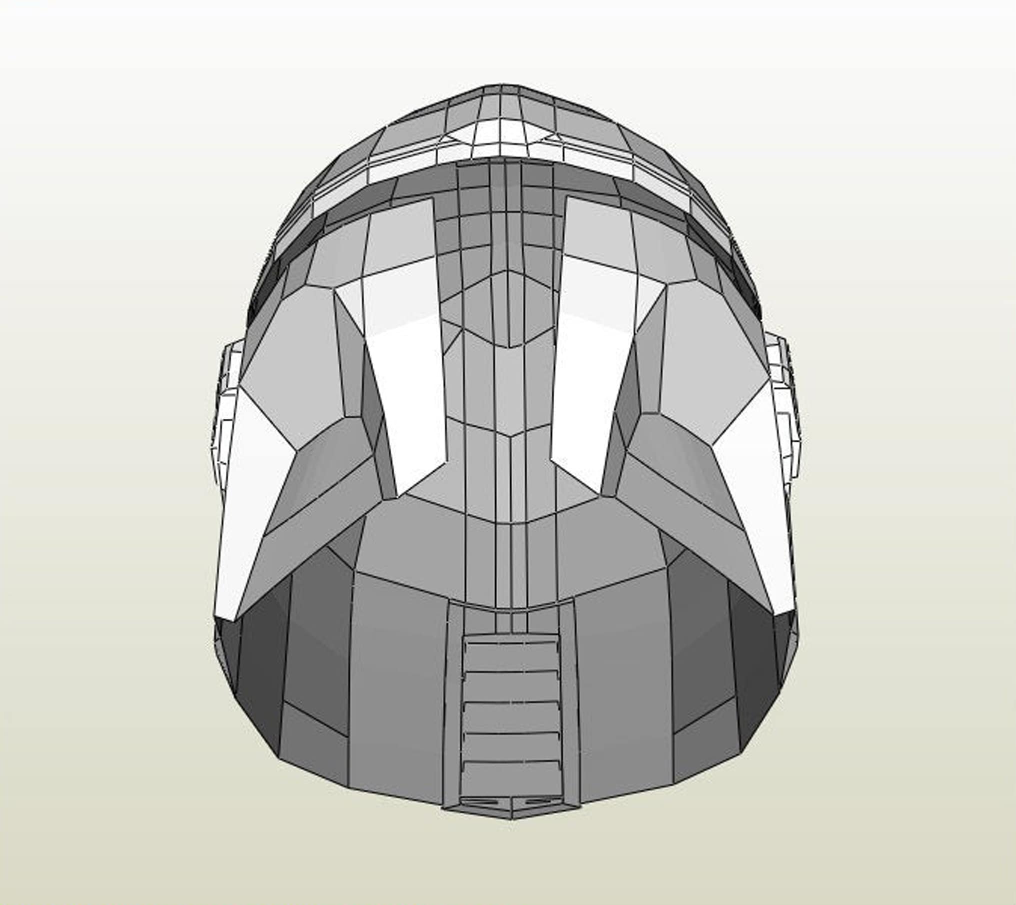 Mando Helmet Pepakura - PDF & PDO Templates for Foam Cosplay (star Wars ...