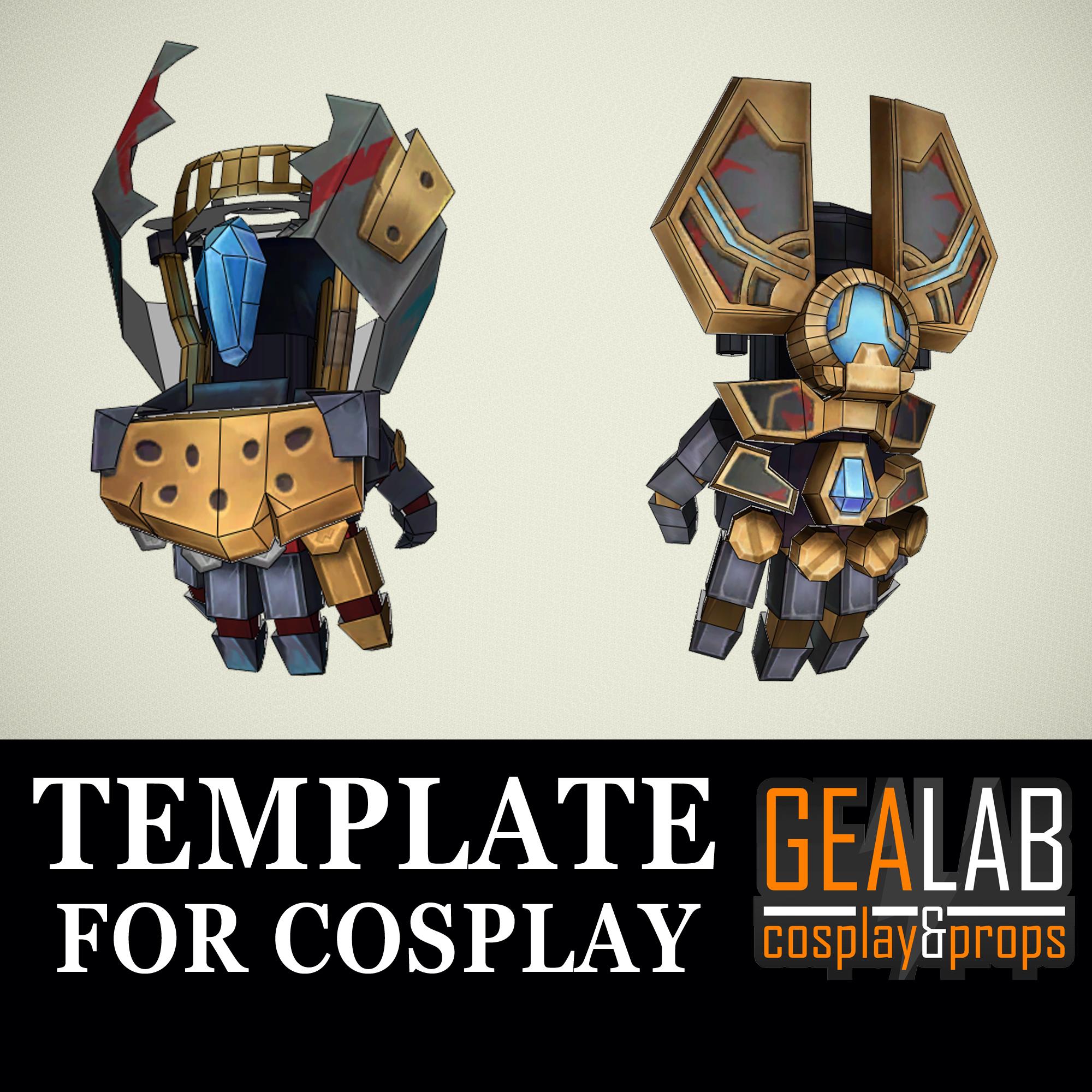 Arcane Brawler Vi Gauntlets - PDF and PDO Pepakura Foam Templates for ...