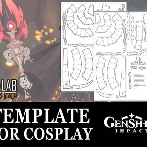 Hu Tao Hat Pepakura - PDF & PDO Templates for Foam Cosplay (genshin ...