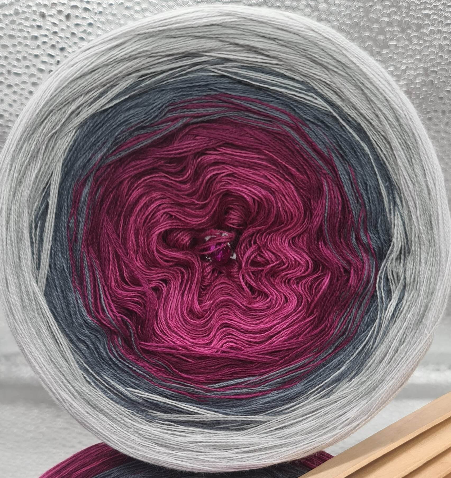 Gradient Yarn Cake, 50/50 Cotton Acrylic, astroid, Crochet/knitting ...