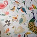 Birds alphabet art print instant download 4 sizes | Etsy