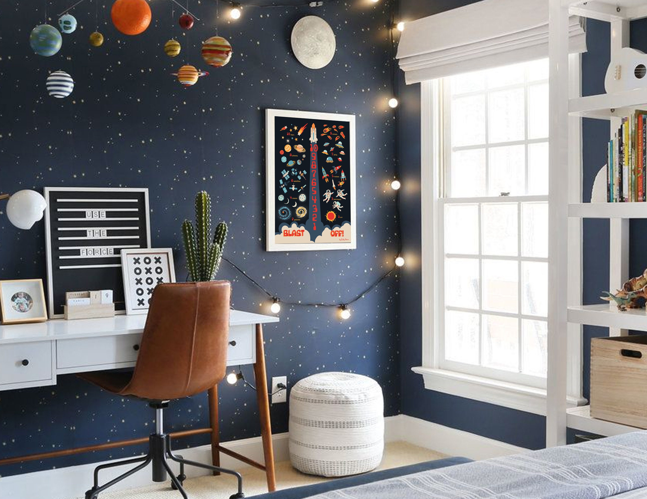 Space Alphabet Abc Poster Instant Download Kids Wall Art - Etsy