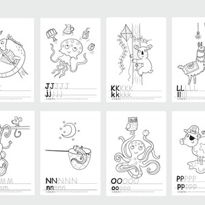 Phonics Colouring Sheets, Instant Download, Alphabet Colouring In ...