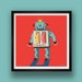 Robot Prints X 6 Instant Download Colourful Retro - Etsy