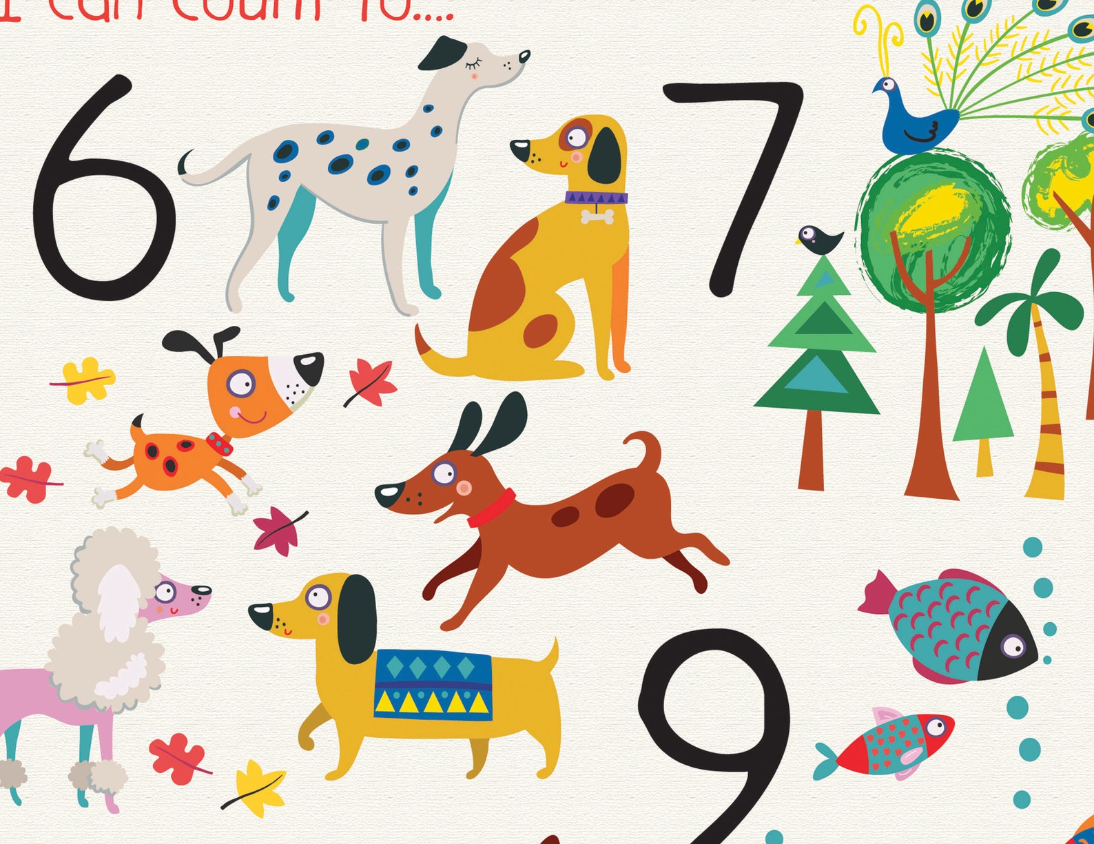 Number Prints Set of 2 Instant Download Kids Wall Art | Etsy