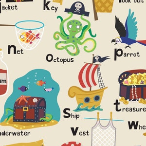 Pirate Alphabet Poster Instant Download Fun Children's - Etsy