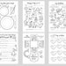 Printable Activity Sheets Bundle, 18 X Home Learning Pages, Colouring ...