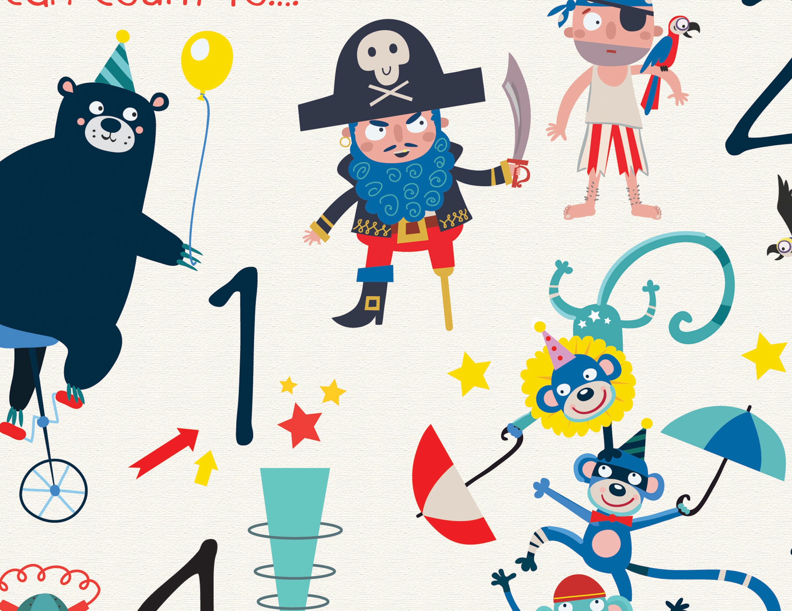 Number Prints Set of 2 Instant Download Kids Wall Art | Etsy