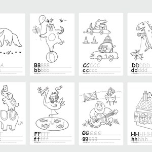 Phonics Colouring Sheets, Instant Download, Alphabet Colouring In ...