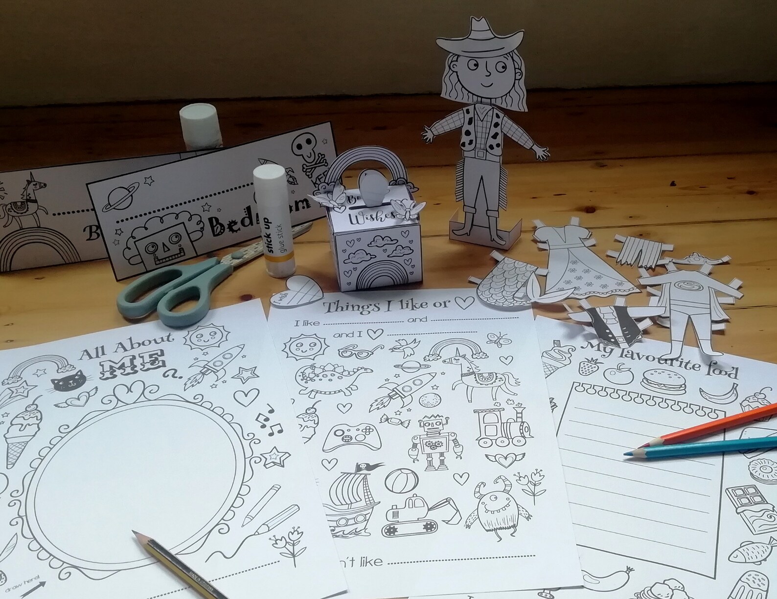 Printable Activity Sheets Bundle 18 X Home Learning Pages - Etsy