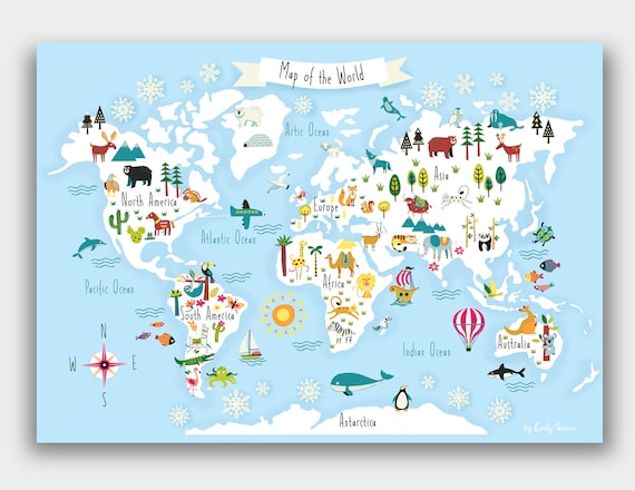 Kid Friendly World Map Printable Printable Maps