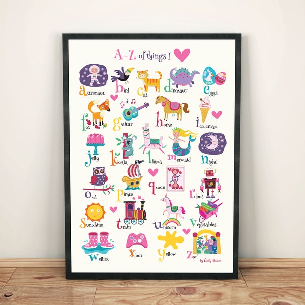 Unicorn Alphabet - Etsy