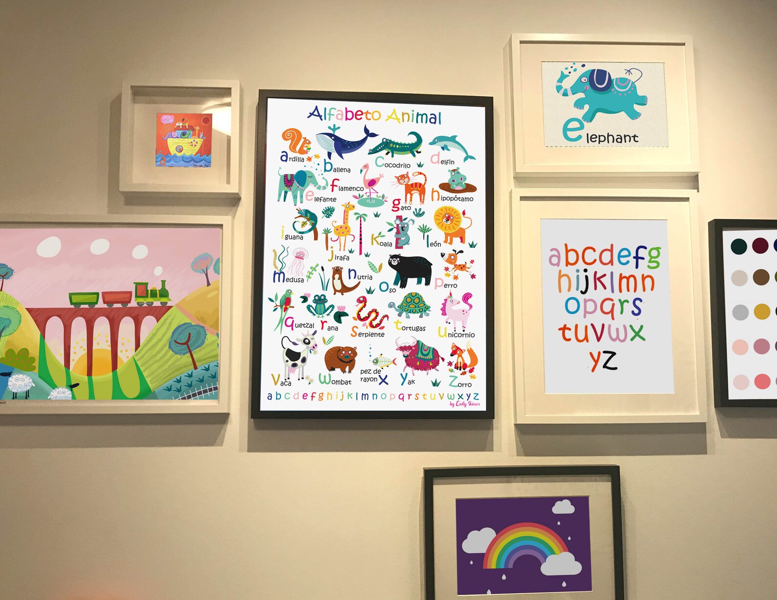 Spanish Animal Alphabet Poster Digital Download in 4 Sizes - Etsy