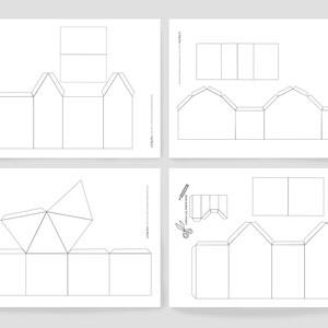 Printable Paper Houses: Color, Cut & Create Activity (digital Download ...