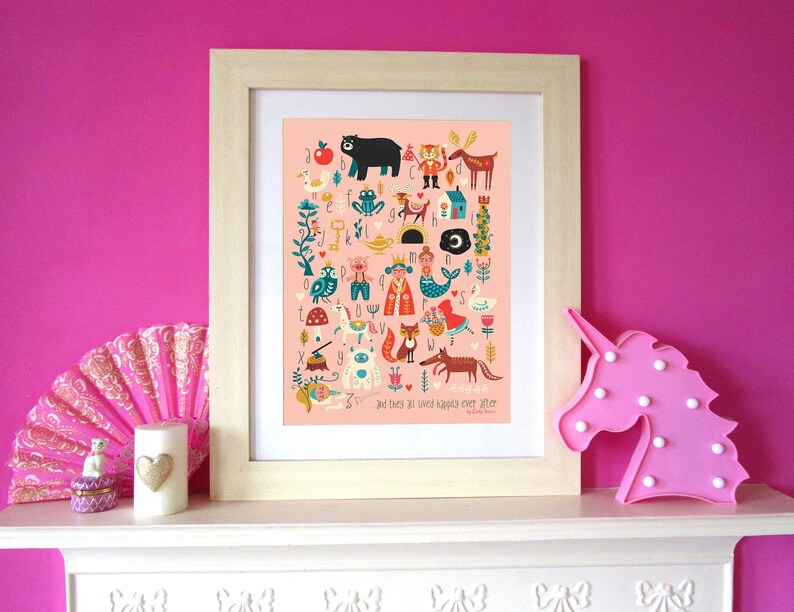 Fairytale ABC Print Alphabet Poster Instant Download in 4 - Etsy