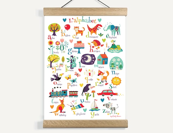 French Alphabet Wall Poster Digital Download Cute & - Etsy
