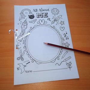 Printable Activity Sheets Bundle: 'all About Me' Theme (PDF Download ...