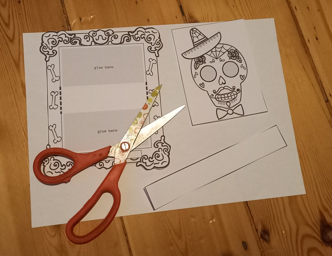 Halloween Printable Spooky Portraits Moving Eye Activity | Etsy