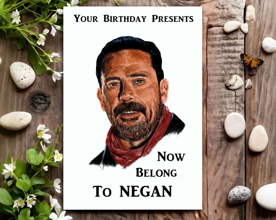 Funny Birthday Card for Him Her Men Women the Walking Dead Card ...