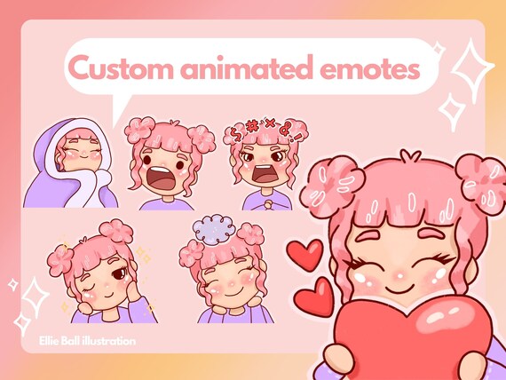 Custom Animated Twitch Emotes Pack Personalised to Your - Etsy