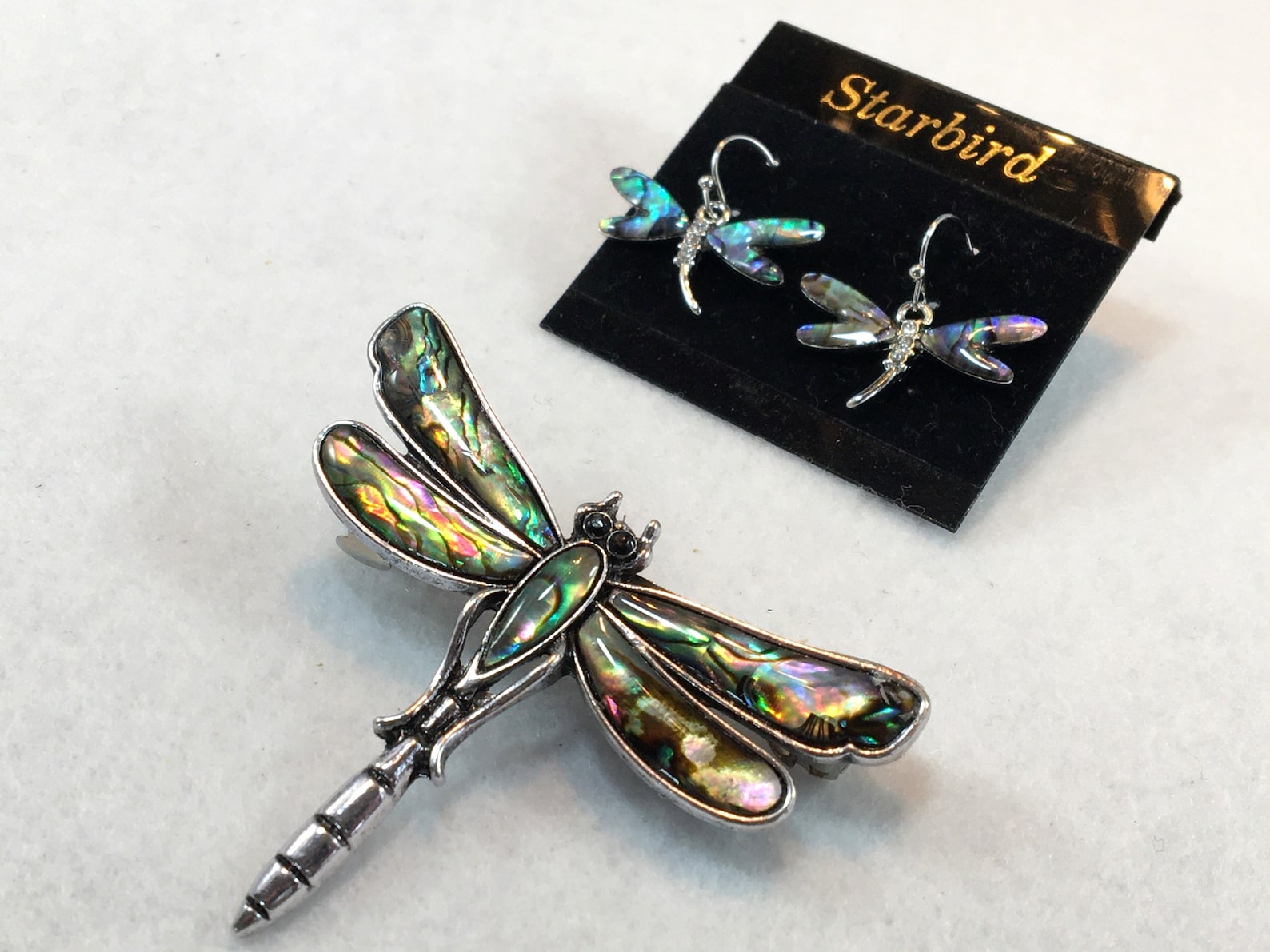 Abalone Dragonfly Sea Shell Inlay Hair Barrette or Abalone - Etsy