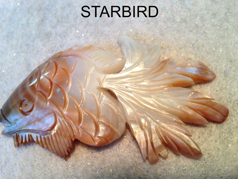 Pink Carved Fish Mother of Pearl Pink Clam Sea Shell Hair Barrette - Etsy