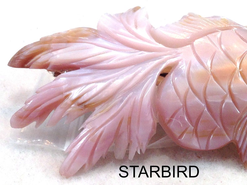 Pink Carved Fish Mother of Pearl Pink Clam Sea Shell Hair Barrette - Etsy