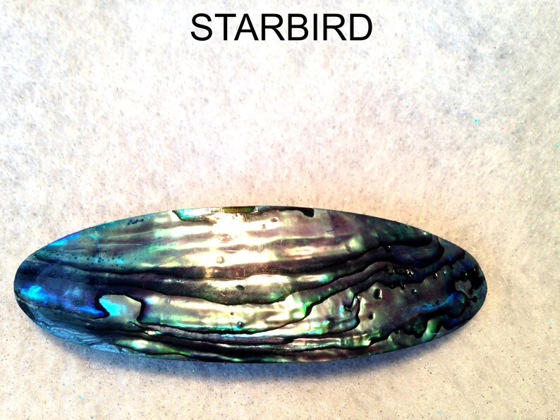 Abalone paua sea shell hair barrette | Etsy