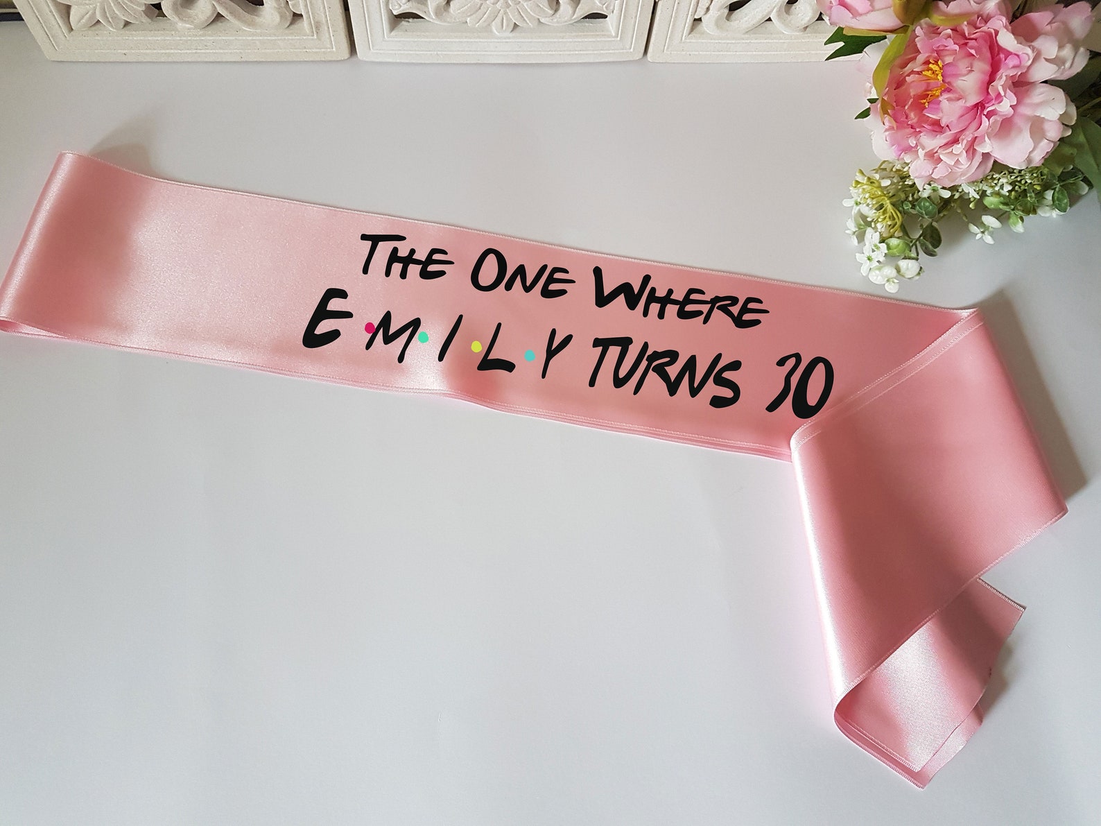 The One Where Turns 30 Sash-30th Birthday Friends Theme Sash | Etsy