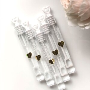 Wedding Bubble Tubes With Heart, Wedding Favors, Wedding Soap Bubbles Tubes - Etsy