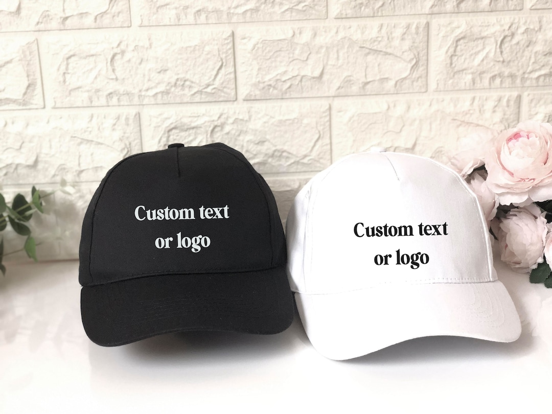 Custom Text or Logo Baseball Caps, Party Hat, Beach Hat, Baseball Cap ...