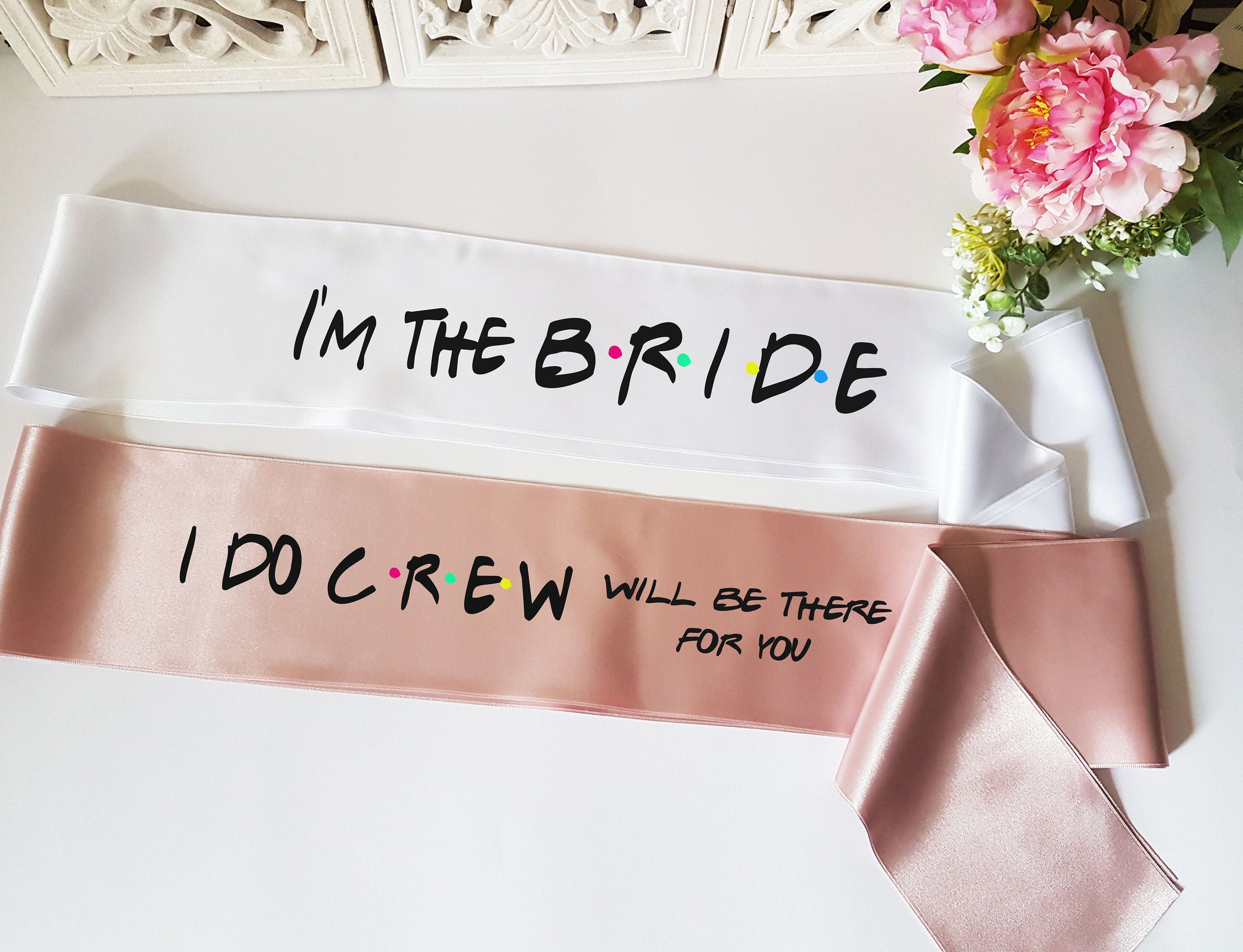 Team Bride Bachelorette Sash Im the Bride and I Do Crew - Etsy