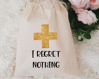 REGRET NOTHING Regret Nothing Bag Las Vegas Hangover Kit I Regret ...