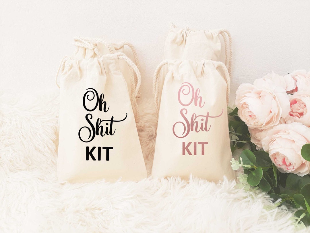 Oh Shit Kit Bachelorette Survival Hangover Kit Bags Wedding Recovery ...