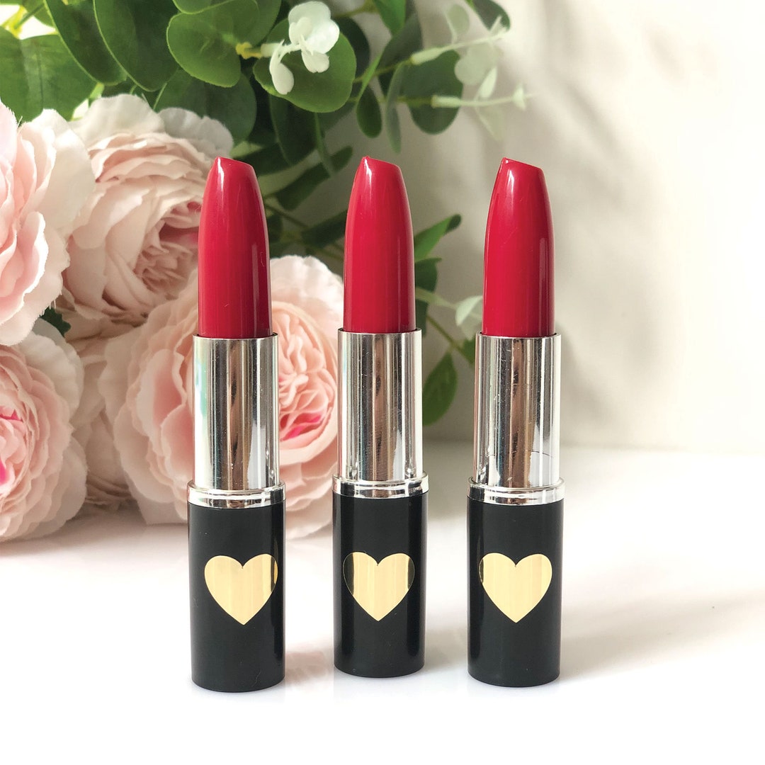 Lipstick Pens With Heart Decals, Bridesmaid Lipstick Pen Gifts ...