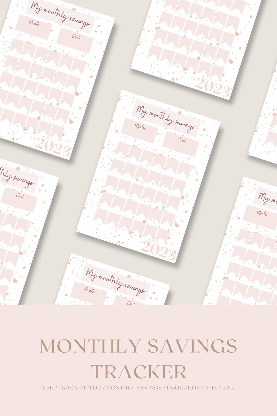 Savings Challenge Planner Insert, Money Tracker Printable, Monthly Save ...