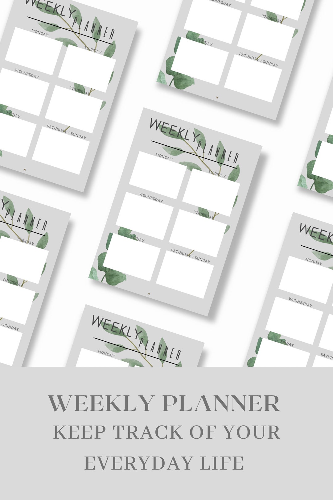 Weekly Planner Printable Planner Page Organizer , Organizer for ...