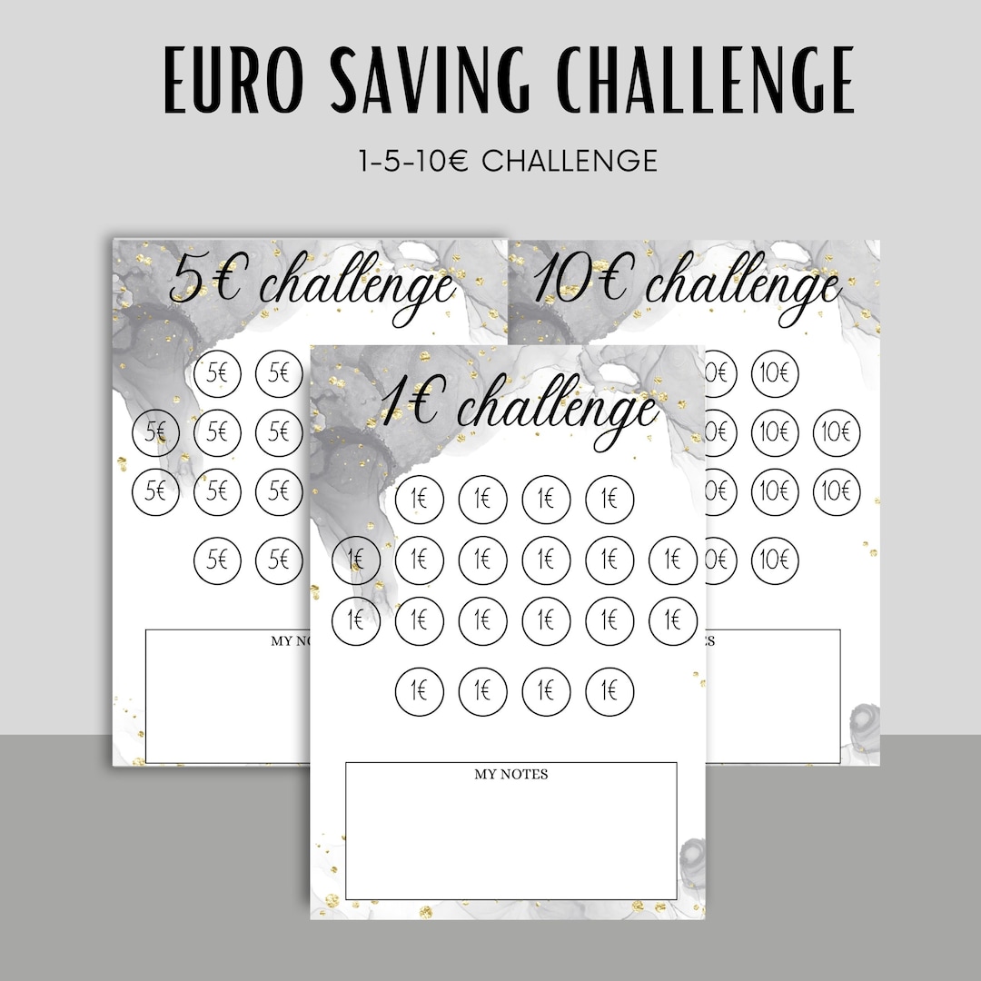 Spar Challenge Printable Pdf Template for Journal or Budget Planner ...