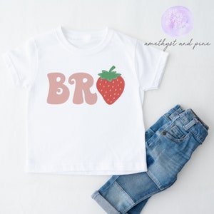 Strawberry Brother Shirt, Berry First Bday Theme, Minimalist 1st ...