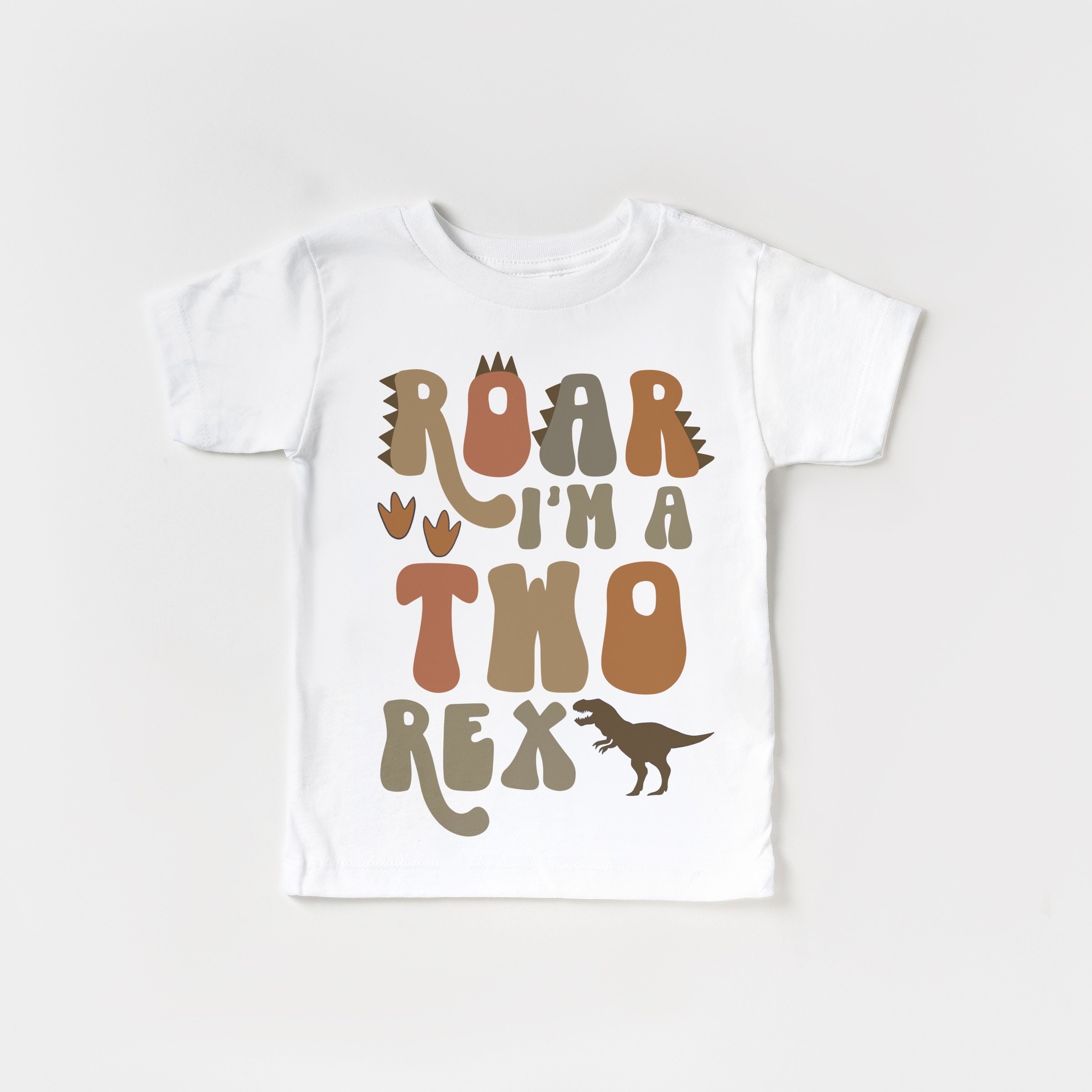 Two Rex Birthday Shirt Dinosaur Birthday T-rex Roar Dino | Etsy