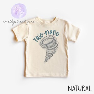 Two-nado Birthday Shirt for 2 Year Old, Tornado Theme Bday Party ...