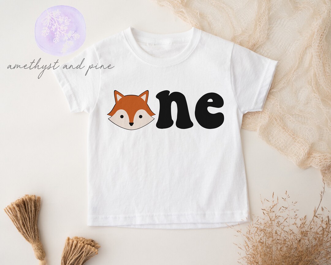 Fox First Birthday Shirt, Boy or Girl 1st Bday Outfit, Gender Neutral ...