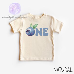 Blueberry First Birthday Shirt, Berry First Bday Theme, Minimalist 1st ...