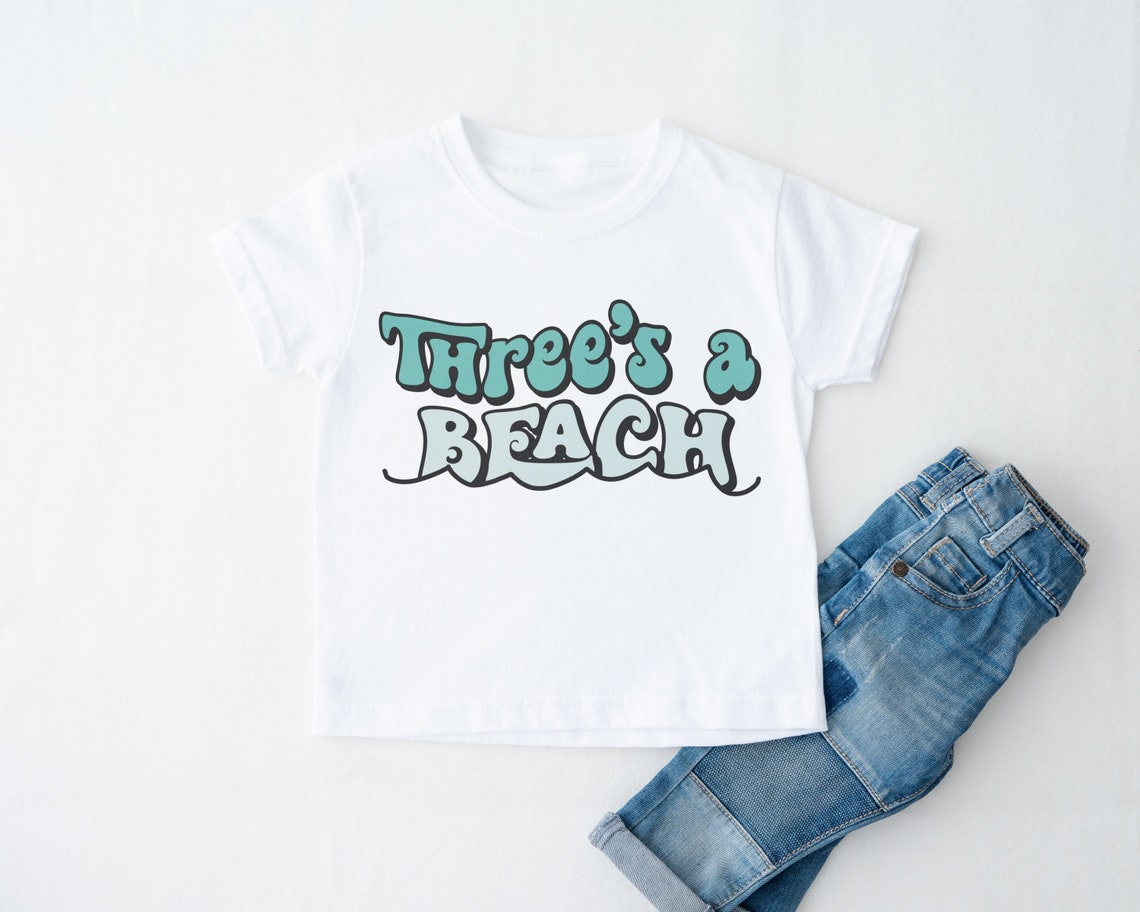 Threes A Beach Birthday Shirt Boys Third Birthday Shirt 3rd - Etsy