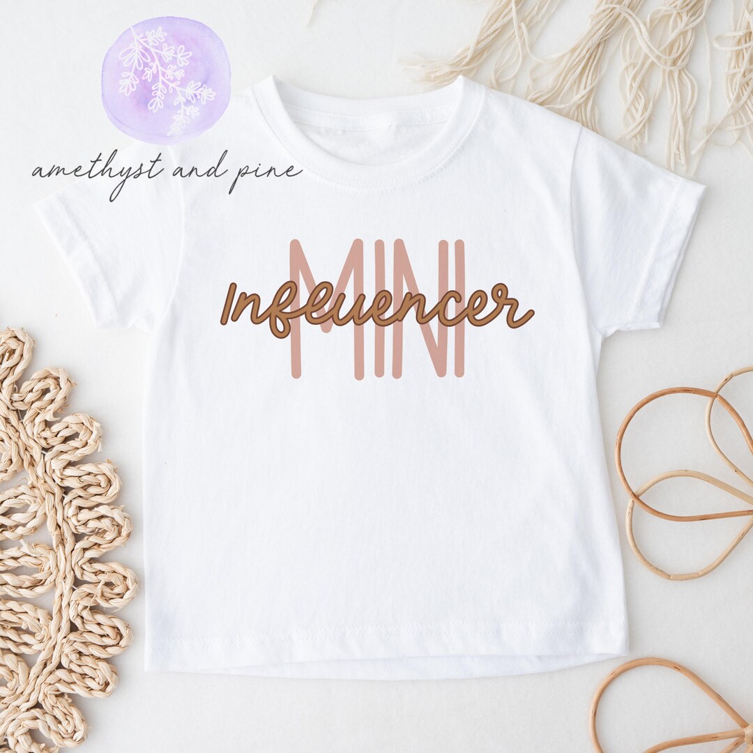 Mini Influencer Shirt, Girls Cute Shirt, Trendy Girls Shirt, Toddler ...