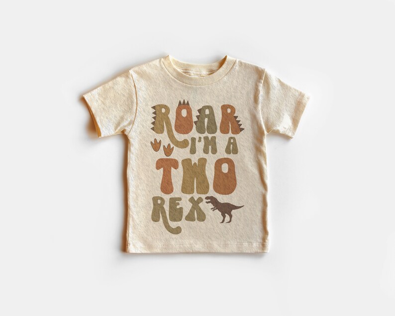Two Rex Birthday Shirt Dinosaur Birthday T-rex Roar Dino | Etsy