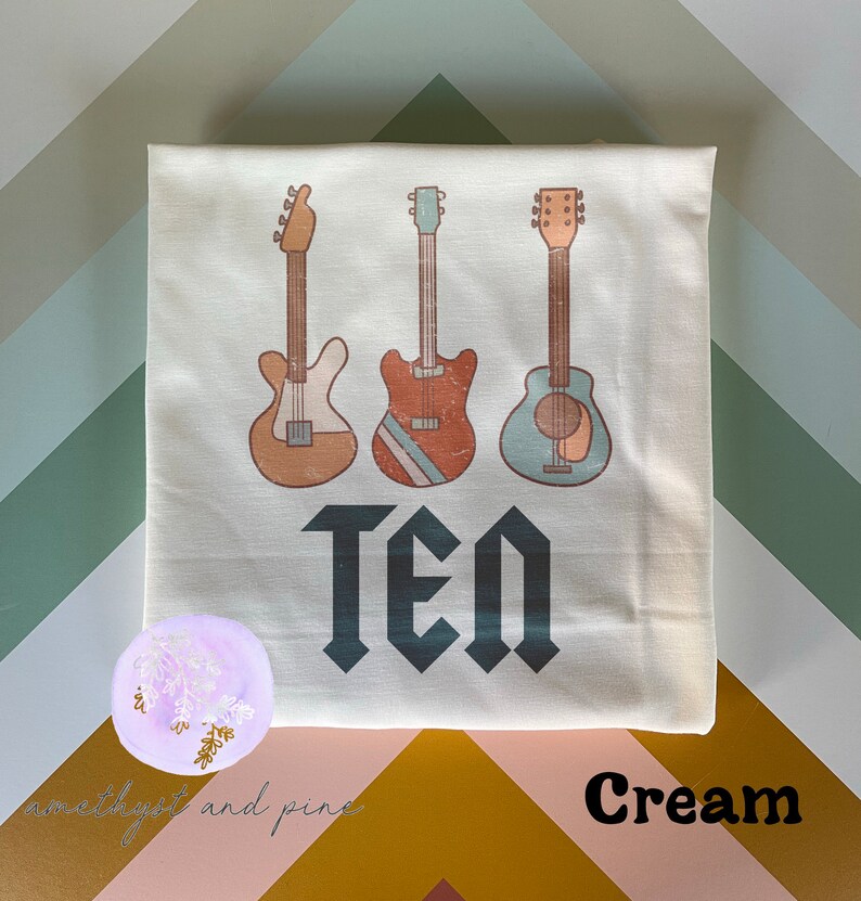 Ten Rocks Shirt 10th Birthday Shirt Guitar Tenth Birthday - Etsy