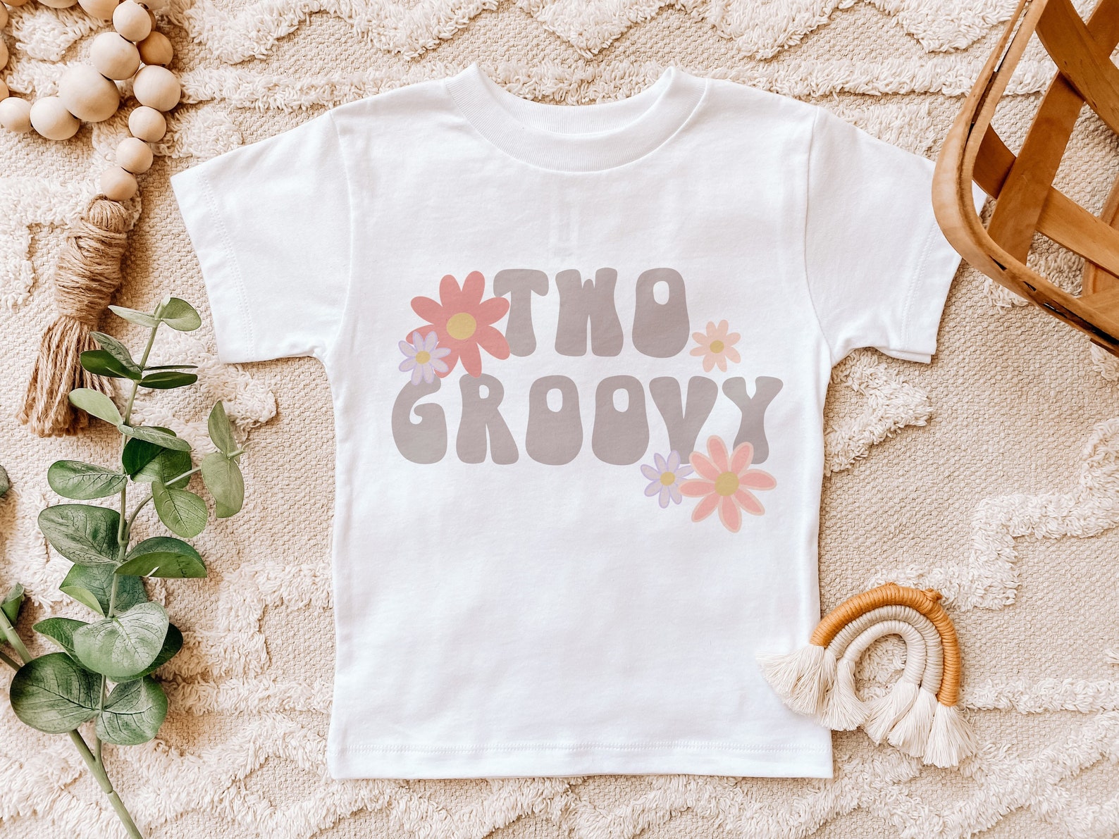 Two Groovy Shirt Two Groovy Birthday Party Hippie Birthday | Etsy