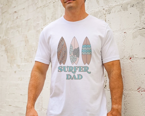 Surfer Dad Shirt Dad Wave Shirt Wave Birthday Beach - Etsy