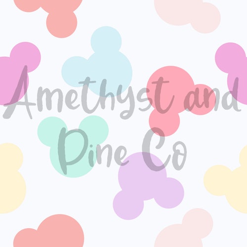 Peach Pink and Lavender Floral Digital Paper Seamless | Etsy